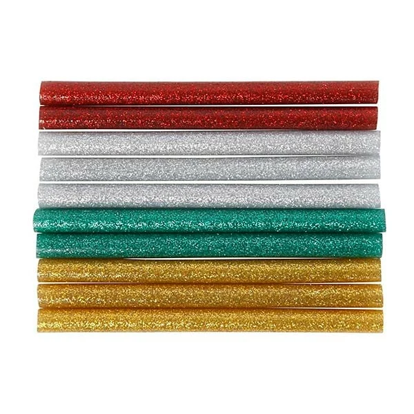 Glue sticks with mica 7 mm, 10 pcs - Buy here