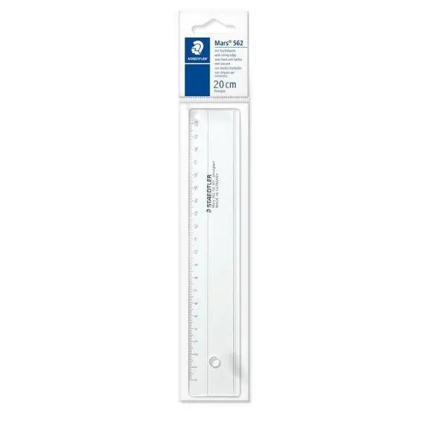 STAEDTLER Transparant Plastic Ruler - 20 cm