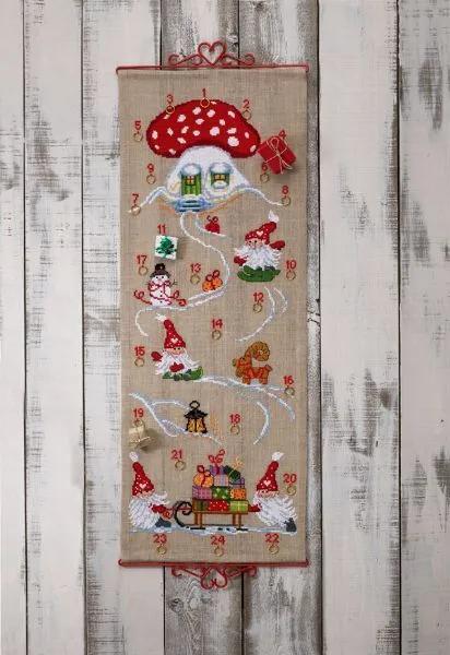 Toadstool and Elves Embroidery kit