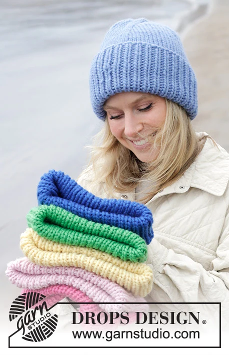 242-46 Grand Lake Hat by DROPS Design - Køb billigt her