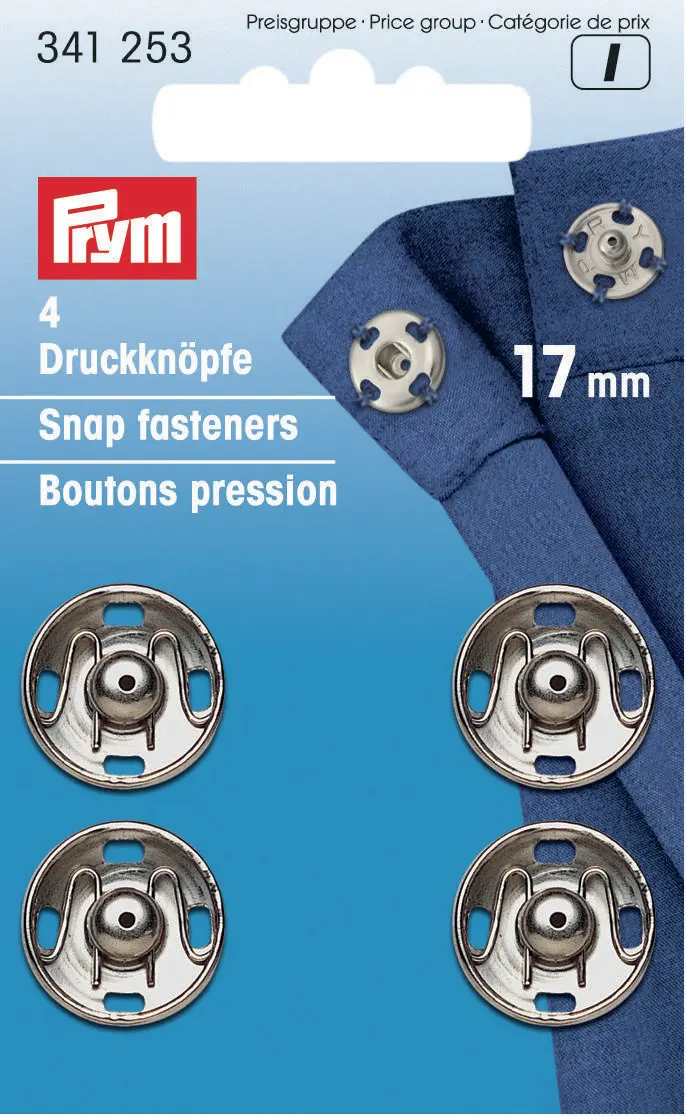 Prym Snap fasteners Silver, 6-21 mm - Buy today