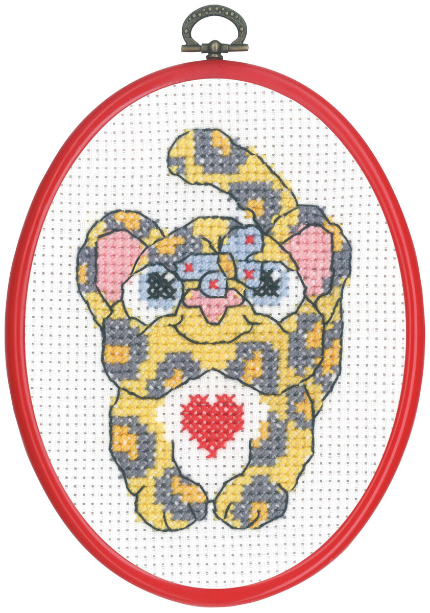 Buy Embroidery Kit Leopard 5x7 In Here Fast Delivery